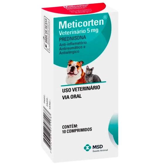 Meticorten 5mg com 10 comprimidos - MSD - Anti-Inflamátório - Magazine ...
