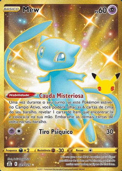 Mew Shiny (25/25) - Carta Avulsa Pokemon - Copag - Deck de Cartas ...
