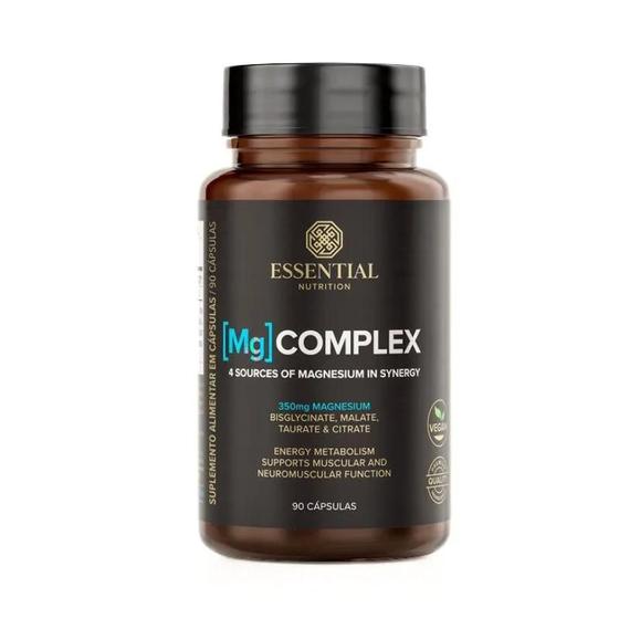 Mg Complex 4 Tipos de Magnésio 90 Capsulas Essential Nutrition ...