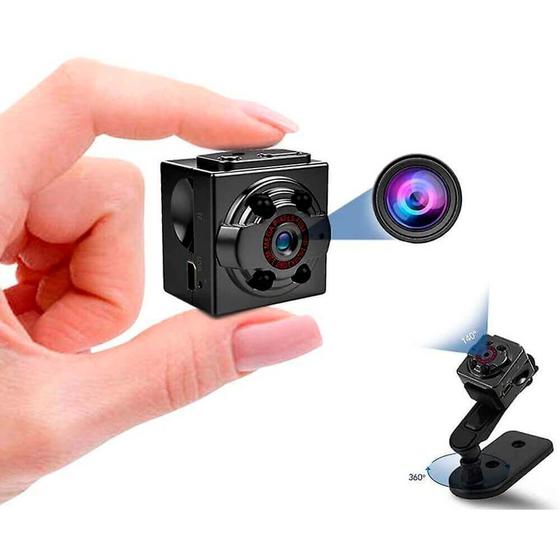 Micro Câmera Espiã Full HD com Visão Noturna e Sensor de Presença ...
