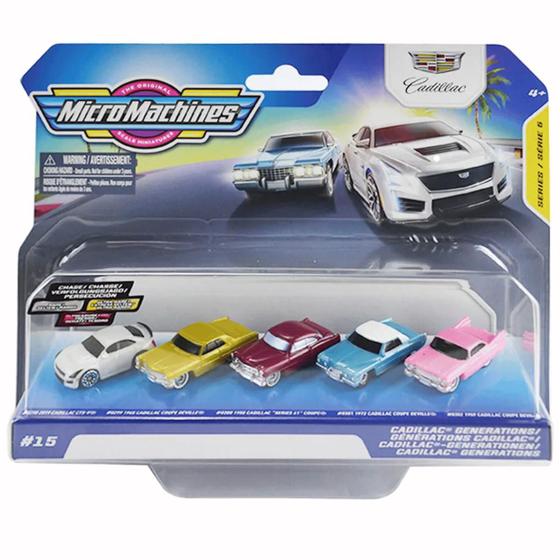 Micro Machines Pack com 5 Carrinhos Cadillac Series 5 - Sunny ...