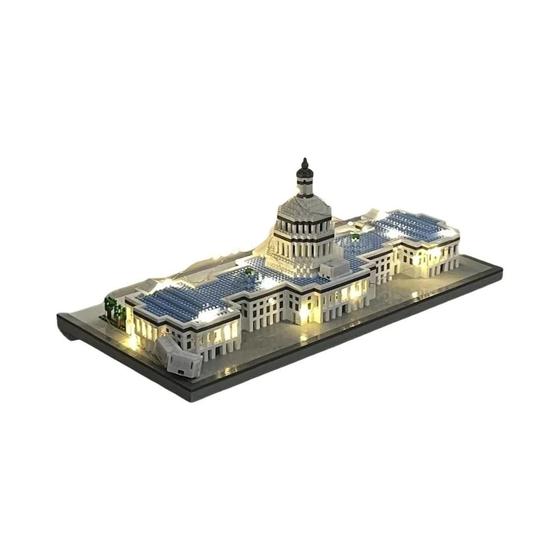 Micro Mini Blocos De Modelo De Construção Do Capitolio, Material De ...