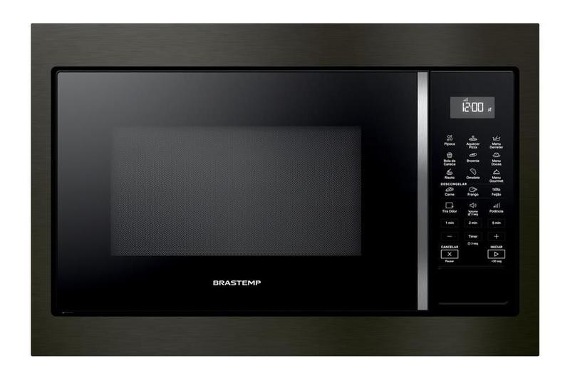Micro-ondas de Embutir Brastemp Eclipse Collection 32L com 18 Receitas ...