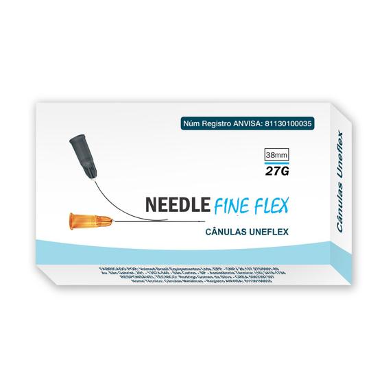 Microcânulas para preenchimento facial 27gx38mm cx 10un - FINEFLEX ...