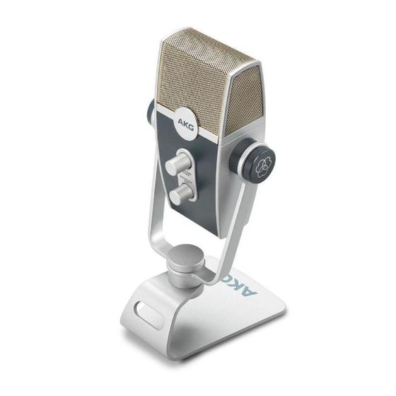 Microfone AKG Lyra C44 USB Multimodo Ultra-HD - Microfone Dinâmico ...