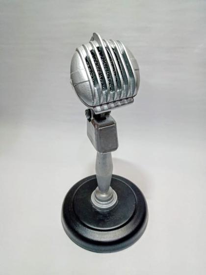 Microfone Antigo Estilo Retrô Vintage Decorativo - ANTIGUERA ...