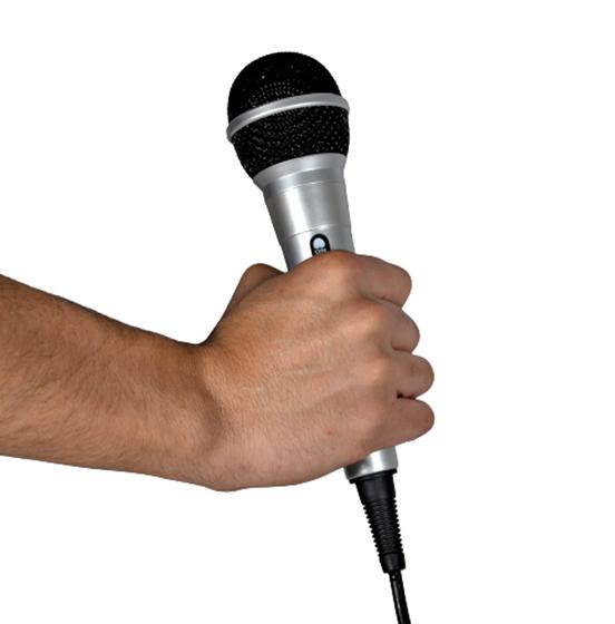 Microfone Com Fio De 3 Metros Para Karaoke - cougar - Microfone Karaokê ...