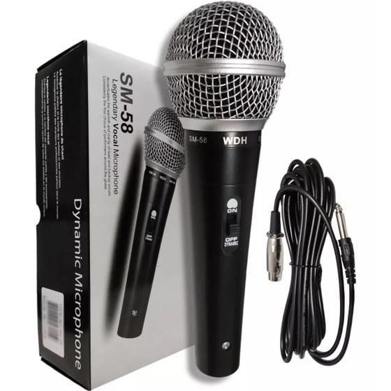 Microfone Com Fio Dinâmico Profissional Metal 5mts Sm-58 - Le Son - Microfone - Magazine Luiza