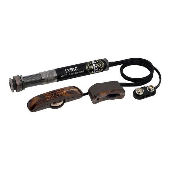 Microfone de guitarra acústica L.R. Baggs Lyric com TRUMIC Tech - LR ...