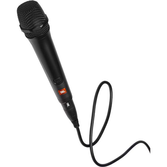 Microfone de Mão Com Fio JBL PBM100 Preto - Microfone Dinâmico ...