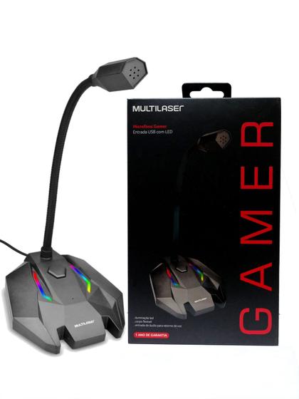 Microfone Gamer Com Leds Usb Setup Multilaser Ph363 - Microfone Gamer - Magazine Malaka