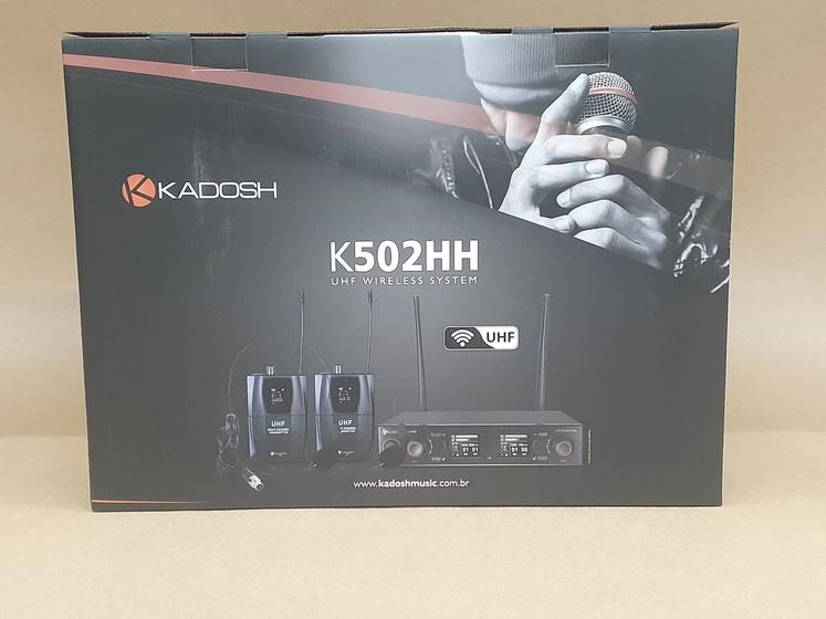 Microfone Kadosh K 502 H - Duplo UHF - Microfone Dinâmico - Magazine Luiza