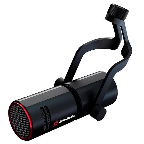 Microfone Live Streamer AverMedia 330, Cabo XLR, Anel de Cor ...