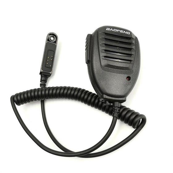 Microfone Mini Ptt Para Ht Radio Comunicador Baofeng Uv9r - Rádio ...