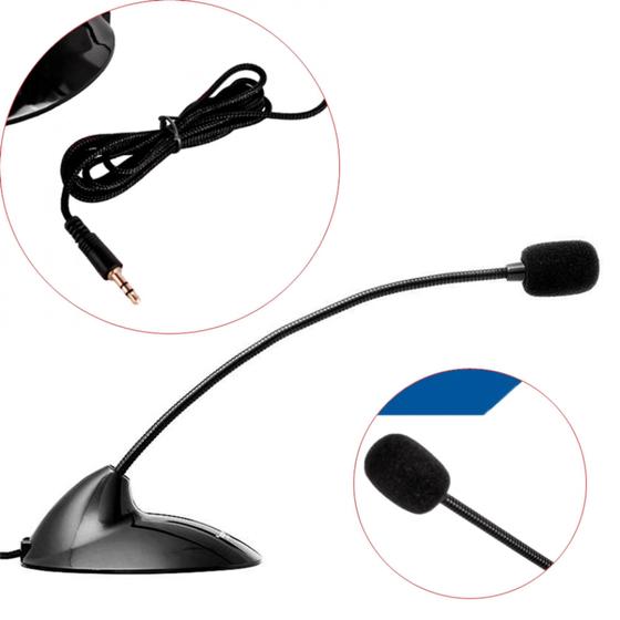 Microfone Multimídia Omnidirecional Pc Notebook Voz Clara Sem Distorção ...