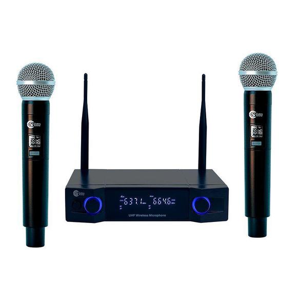 Microfone Sem Fio Bastão Duplo CW40 Custom Sound - Custon Sound ...