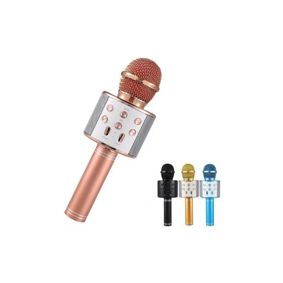Microfone Sem Fio Bluetooth Com Alto Falante Embutido - Eletronica ...