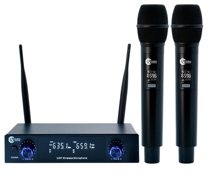 Microfone Sem Fio Custom Sound Cw60 Duplo Dinâmico - custon sound ...