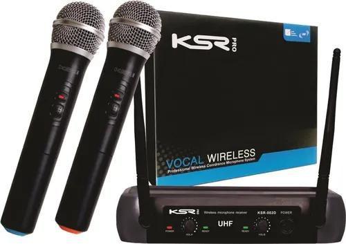 Microfone Sem Fio Duplo Ksr Uhf Mão Camera - KSR PRO - Microfone Dinâmico - Magazine Luiza