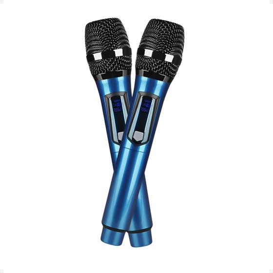 Microfone Sem Fio Duplo Profissional M87 UHF Alta Qualidade de Som ...
