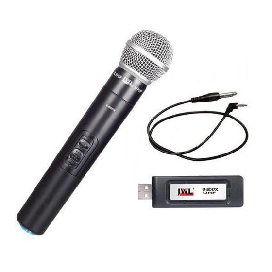Microfone Sem Fio Uhf 8017 X Bastão - Jwl - Microfone Dinâmico ...