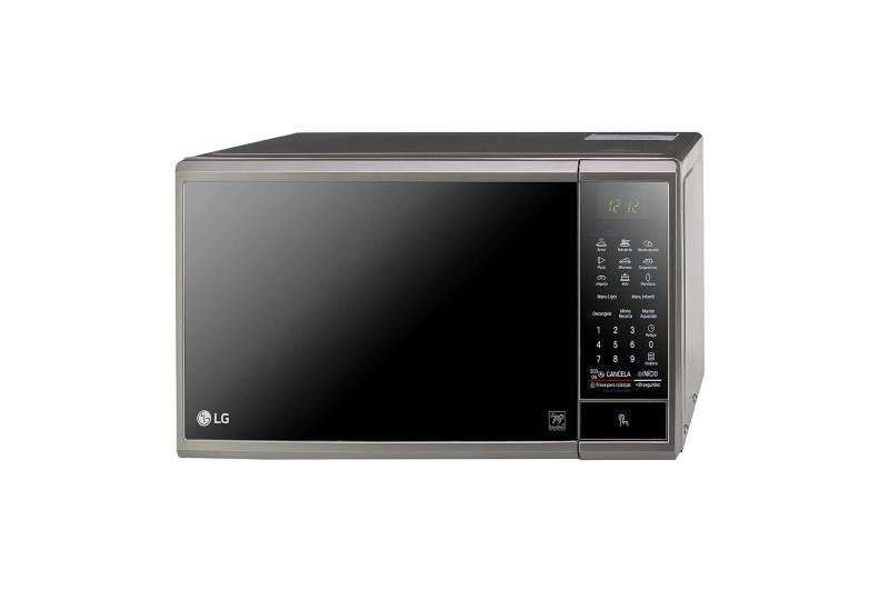 Microondas LG 30 Litros Prata Porta Espelhada MS3095LR - Micro-ondas - Magazine Luiza