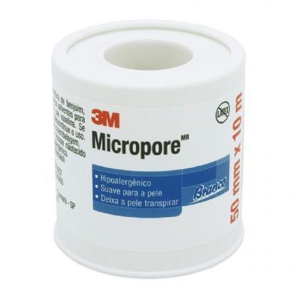 Micropore 50MM X 10M C/Capa Branco C/ 1UN 1530 H0001400839 - 3M - Fita ...