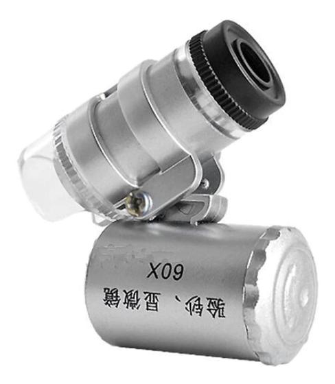 Microscópio 60x Mini Bolso Led Ultravioleta Lupa Conta-fios - IMPT ...