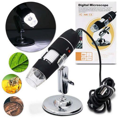 Microscópio Digital Lupa Camera Full HD USB Para PC Notebook ...