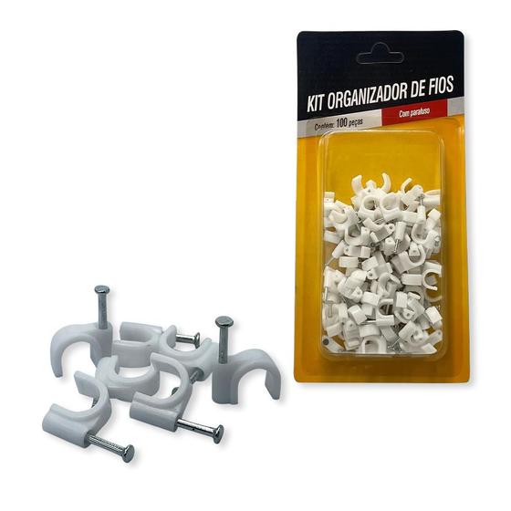 Miguelão Fixador de Cabo para Parede - Kit com 100 unidades - Rocie ...