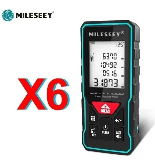 Mileseey X6 Trena Digital Laser 60m 8 Tipos De Medidas+grau - Trena ...