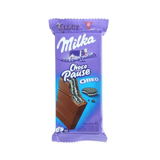 Milka Choco Pause Oreo 45g - Chocolate / Barra de Chocolate - Magazine ...