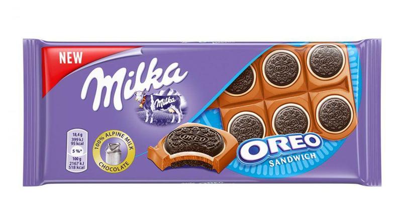 Milka Oreo Sandwich 92g - Chocolate / Barra de Chocolate - Magazine Luiza