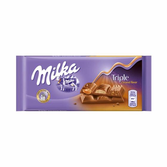 Milka Triple Caramel 90g - Chocolate / Barra de Chocolate - Magazine Luiza