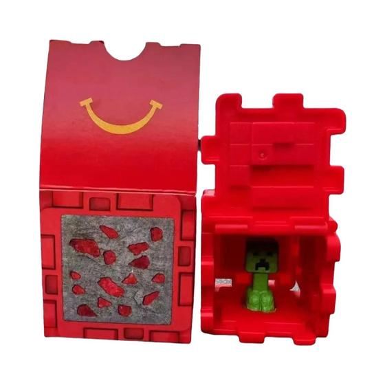 Minecraft Creeper Bee Evoker Action Figure Happy Meal Anime Movie Room ...