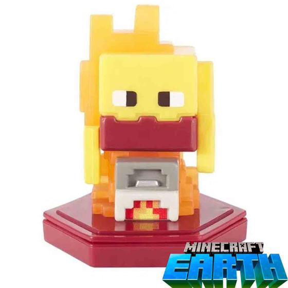 Minecraft Earth Mini Boneco Brilho da Fundição Smelting Blaze Mattel ...