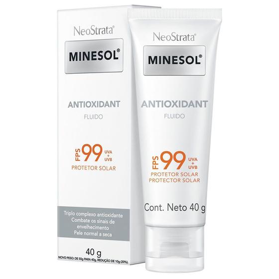 MINESOL ANTIOXIDANTE FLUIDO FPS99 40g - Neostrata sem cor - Protetor ...