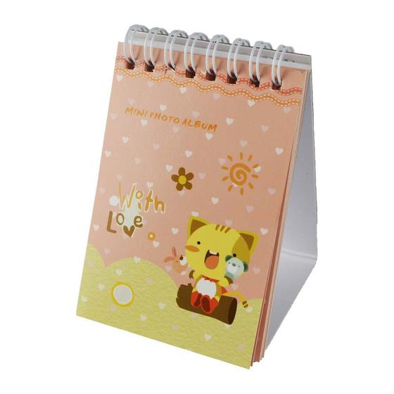Mini Álbum Laranja Formato Calendário Gatinho para 10 fotos Instax ...