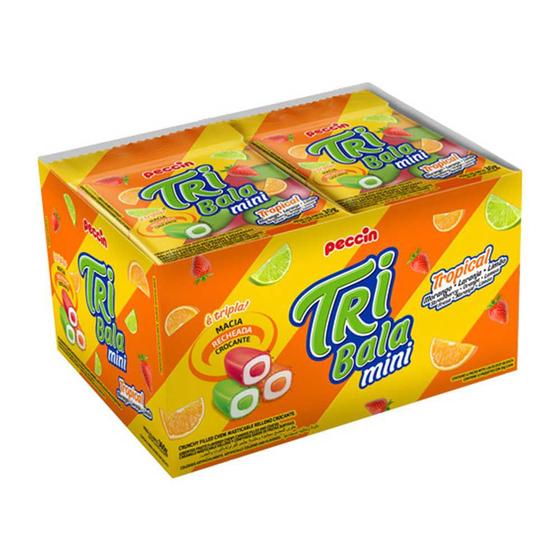 Mini Bala Tribala Recheada Tropical c/12 - Peccin - Balas - Magazine Luiza