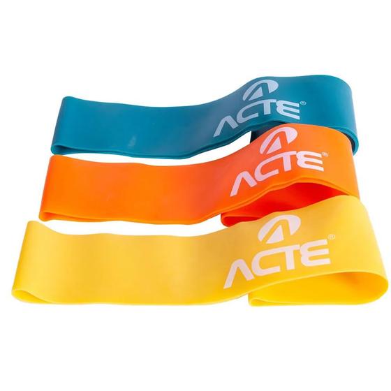 Mini Band Acte T71 Kit com 3 Intensidades Amarelo Laranja e Azul - Mini ...