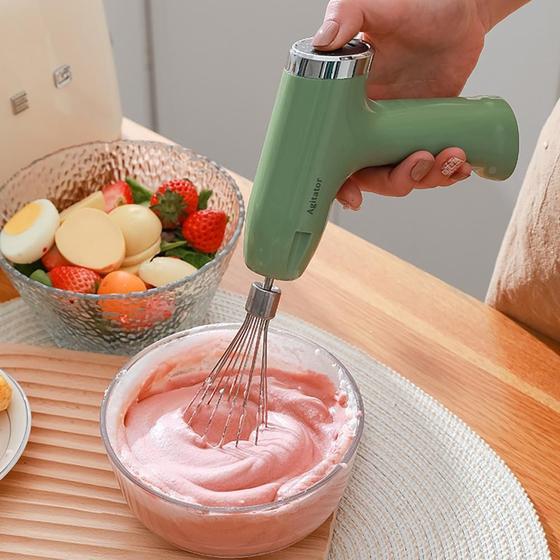 Mini Batedeira E Mixer De Mão Portátil Sem Fio 2 Em 1 OFERTA - AGITATOR ...