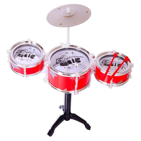 Mini Bateria Musical Infantil 3 Tambores Music Jazz Drum - JAZZ DRUMM ...
