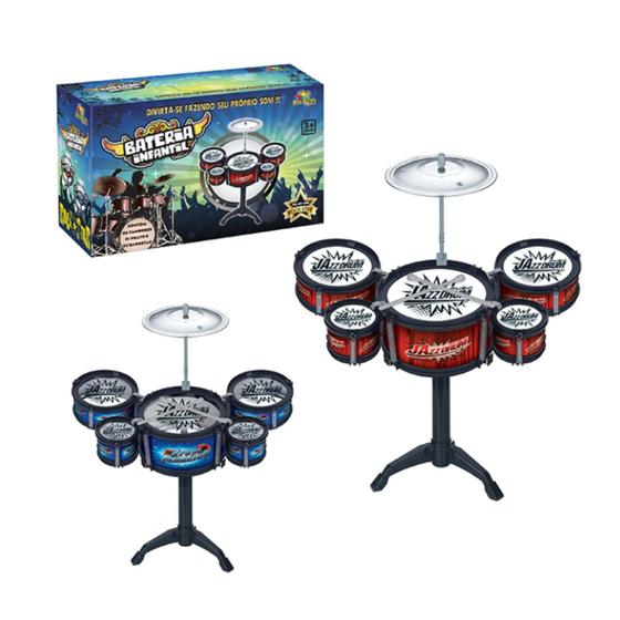 Mini Bateria Musical Infantil De Brinquedo P/ Criança - Loja Coisaria ...