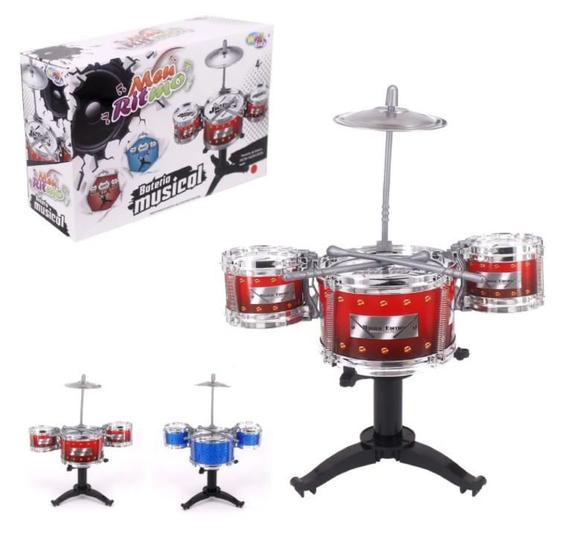 Mini Bateria Musical Infantil Meu Ritmo Jazz Drum - Modelos Sortidos ...