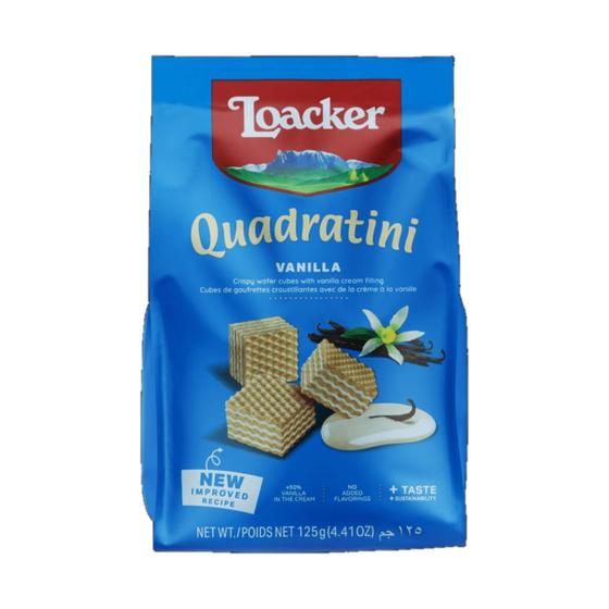 Mini Biscoito Wafer Quadrantine Baunilha Loacker Italia 125G - Biscoito ...