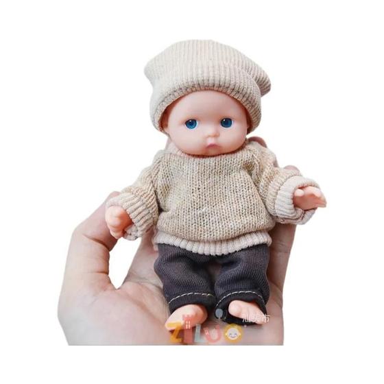 Mini Bonecas Reborn 12cm, Simulação De Bebê, Brinquedo Para Crianças ...