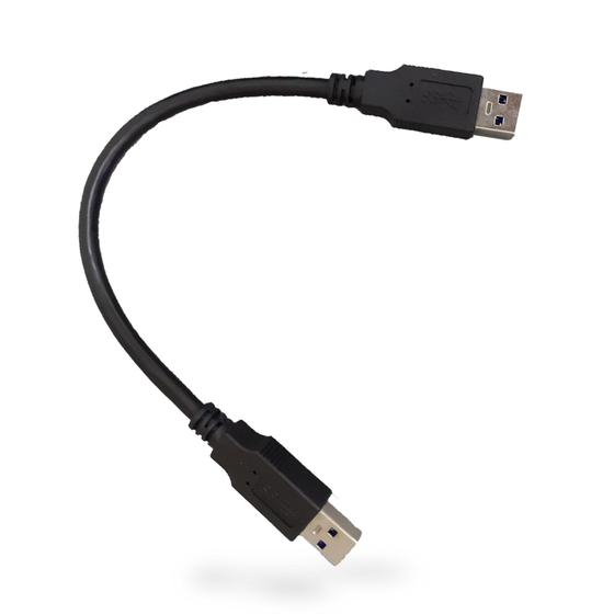 Mini Cabo Extensor Usb super speed usb 3.0 Macho X Macho 20 Cm - Cabo ...