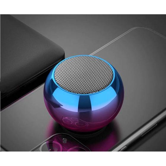 Mini Caixinha De Som Bluetooth Metal Speaker Amplificada - Caixas de ...
