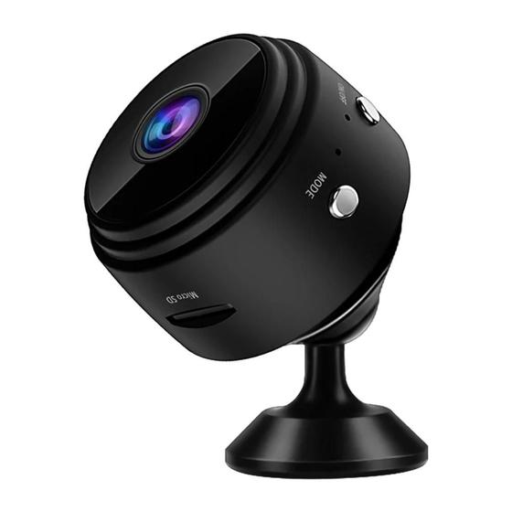Mini Câmera Segurança Espiã Wifi Visão Noturna Com Gravador De Voz ...
