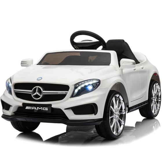 Mini Carro Motorizado Elétrico Infantil Mercedes Branco 12v - Bang Toys ...